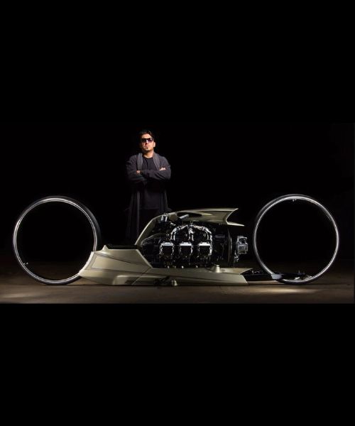 Airplane Engine Hubless Motorcycle - ThingsFromMars.com
