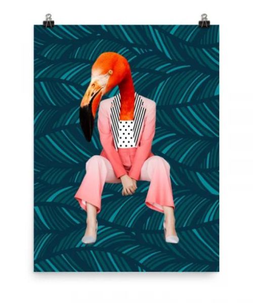 Bird Sitting Poster - ThingsFromMars.com