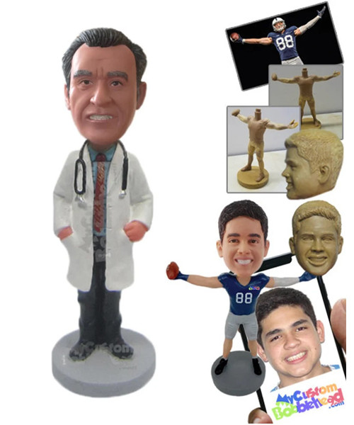 Custom Bobblehead Male Doctor - ThingsFromMars.com