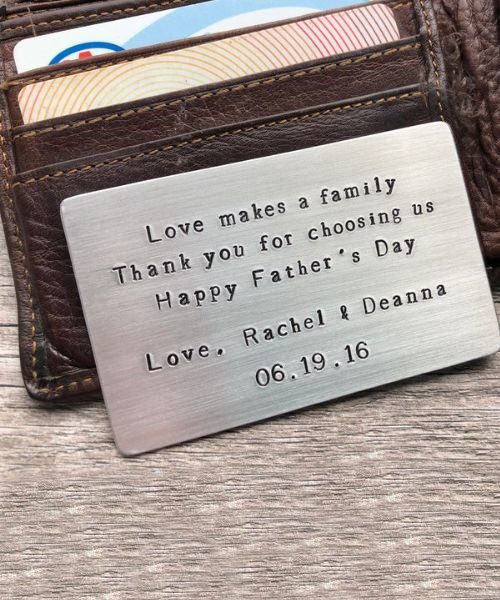 Hand Stamped Wallet Card - ThingsFromMars.com
