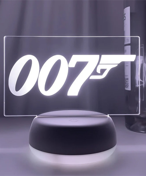 007 James Bond Decor Night Light - ThingsFromMars.com