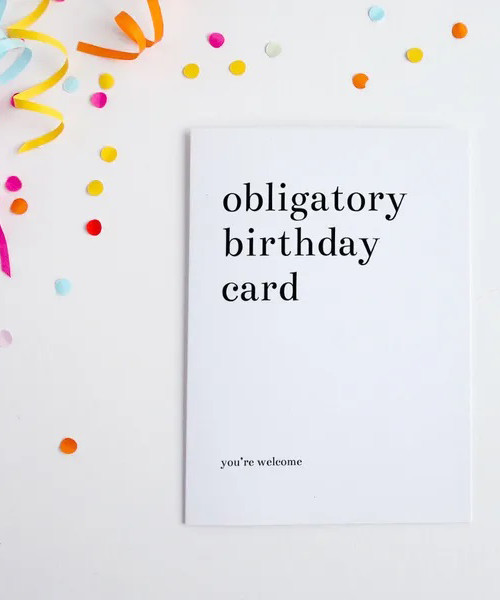 Obligatory Birthday Card - ThingsFromMars.com