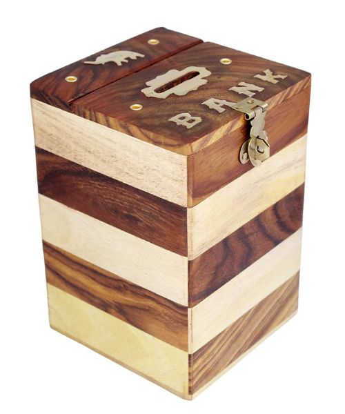 Wooden Money Bank Box - ThingsFromMars.com