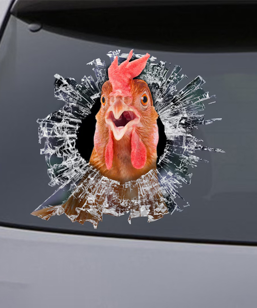 Chicken Window Decal Sticker - ThingsFromMars.com