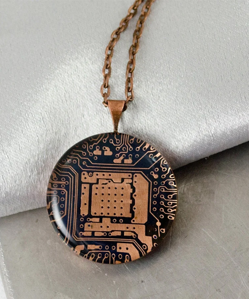 Circuit Board Necklace - ThingsFromMars.com