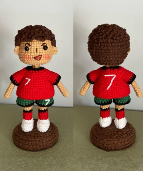 Cristiano Ronaldo Crochet Doll - ThingsFromMars.com