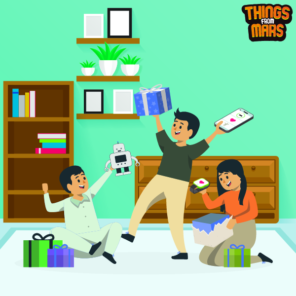 Futuristic Robot Controller Holder - ThingsFromMars.com