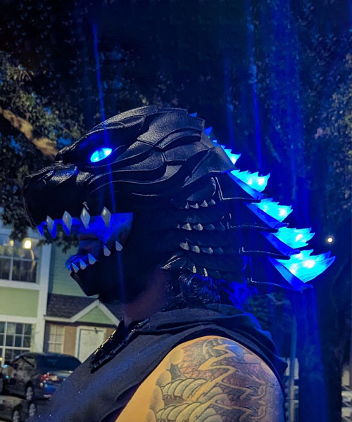 Godzilla Cosplay Helmet - ThingsFromMars.com