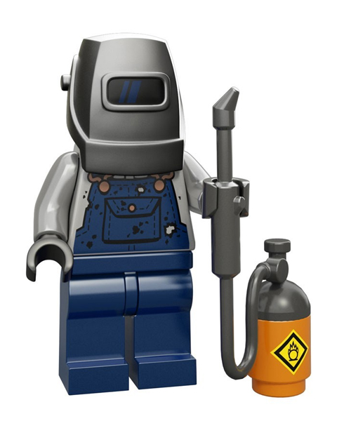 LEGO Welder Minifigure - ThingsFromMars.com