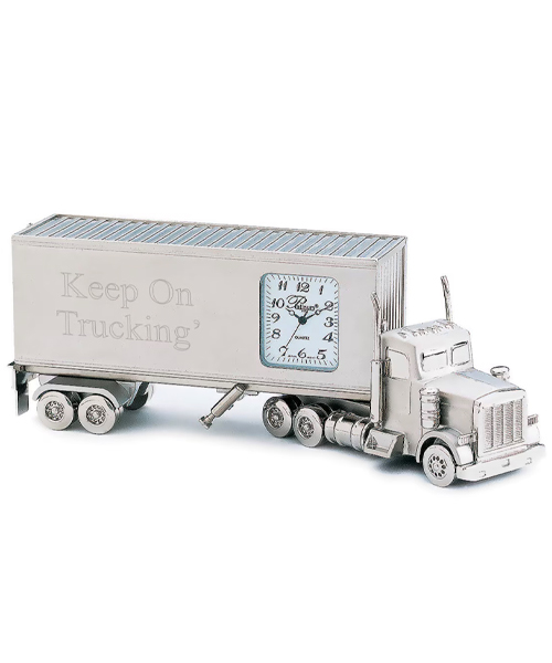 Metal Semi Truck Clock - ThingsFromMars.com