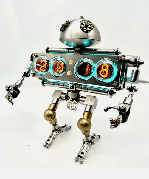 Nixie Tube Clock Robot Lamp - ThingsFromMars.com