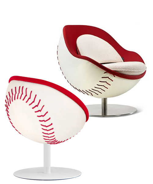 Oversized Baseball Chair - ThingsFromMars.com