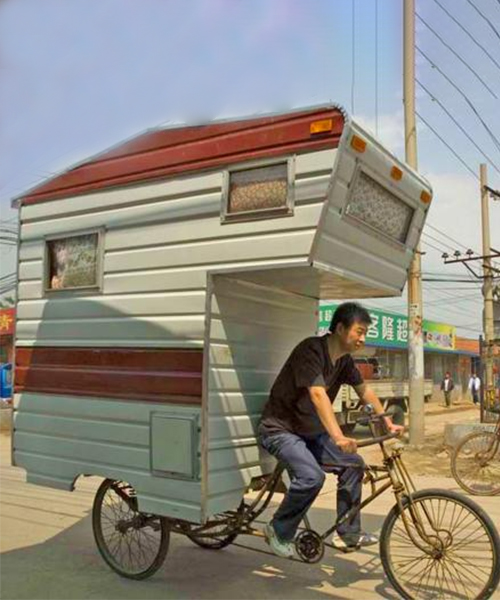 Roll Up & Camp Out - Bicycle Camper - ThingsFromMars.com