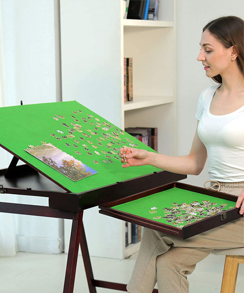 The Adjustable High Fold And Store Puzzle Table - ThingsFromMars.com